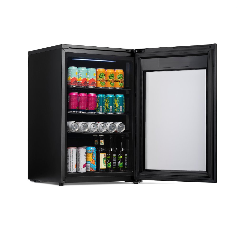 NewAir Beer Fridge Froster 125 Can Freestanding in Black with Party an ...